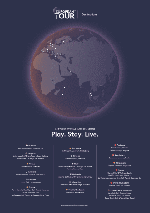 European Tour Destinations Map | tpc.com